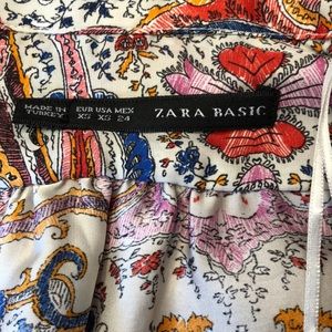 Zara | Dresses | Zara Paisley Print Shirt Dress | Poshmark